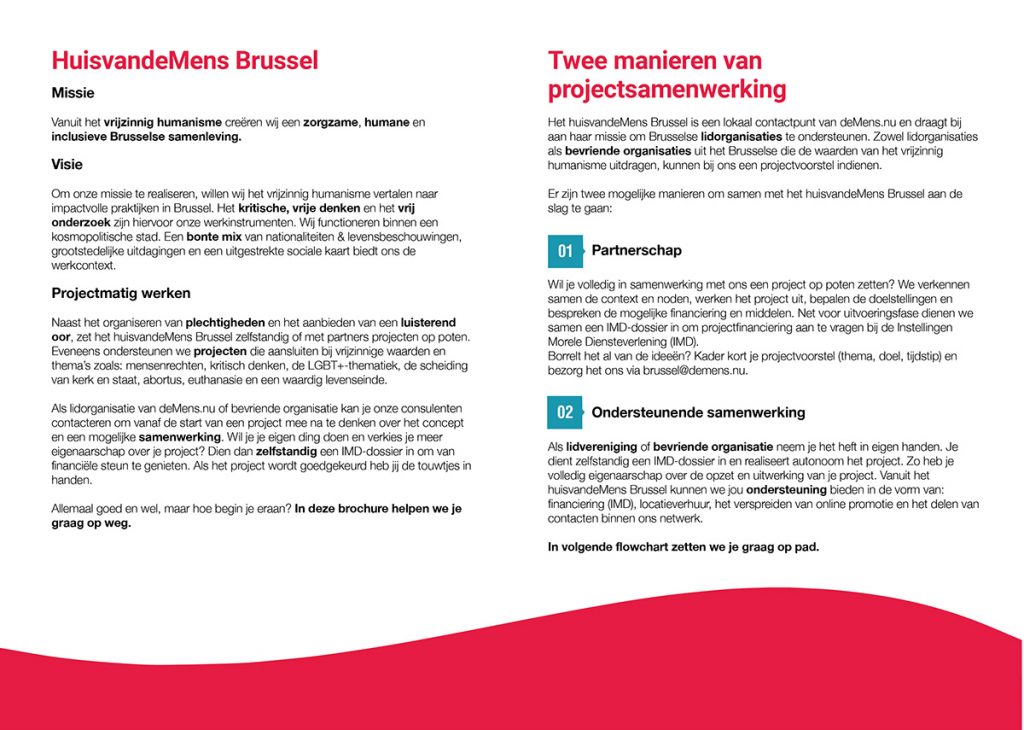 Flyer with flowchart – Studio Cuscus